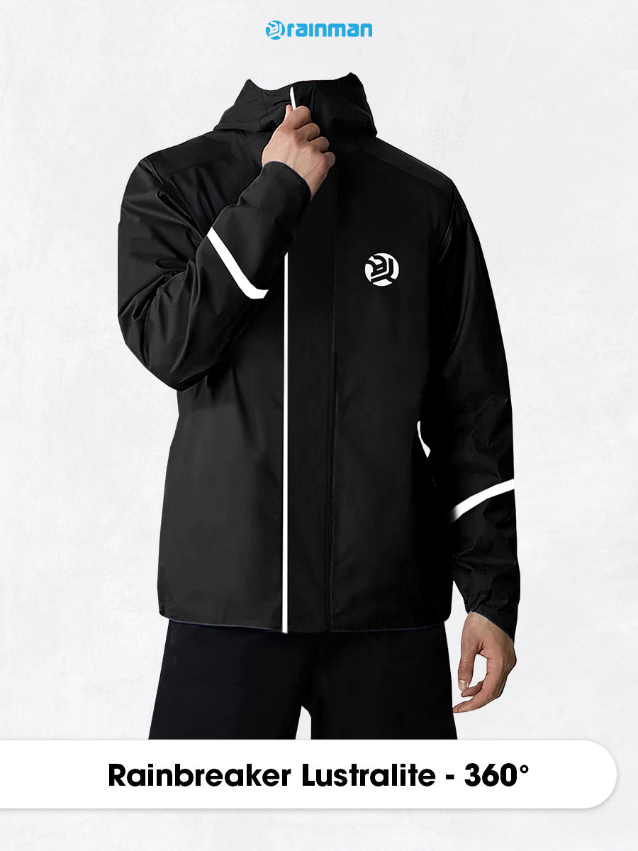 Rainbreaker Lustralite - 360° Reflective Lightweight IPX6 Raincoat ...